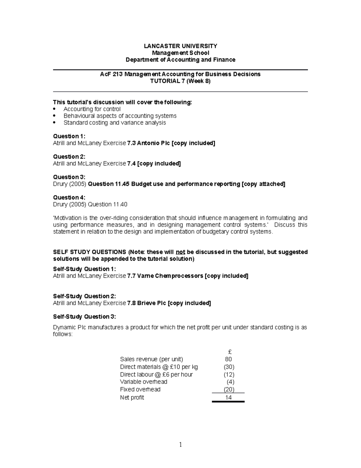Ac F 213 - Tutorial 7 - Questions - LANCASTER UNIVERSITY Management ...