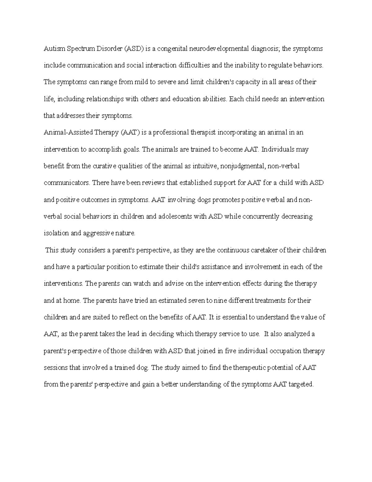 Autism Spectrum Disorder - The symptoms can range from mild to severe ...