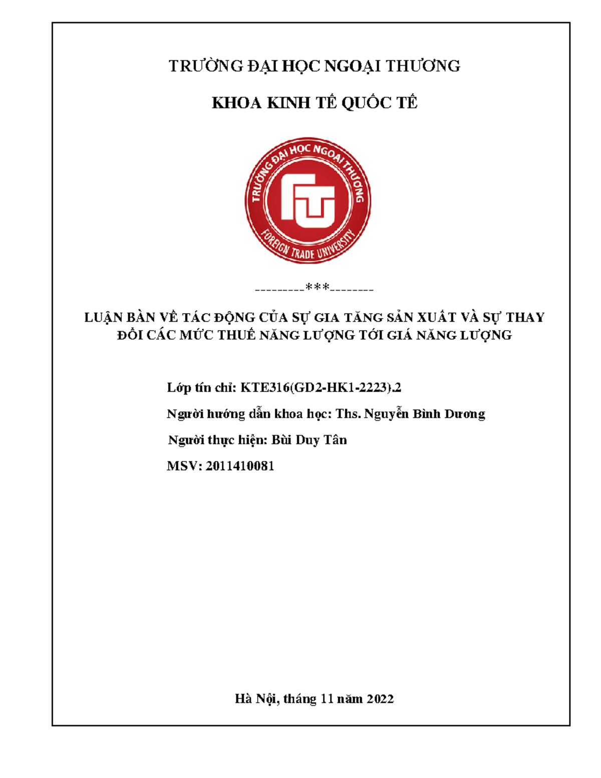 Bài cá nhân Kthqt 2 - Một sự thàdjs dsbjf j dshf thakh don dsj nsk fsdhf - TRƯỜNG ĐẠI HỌC NGOẠI ...