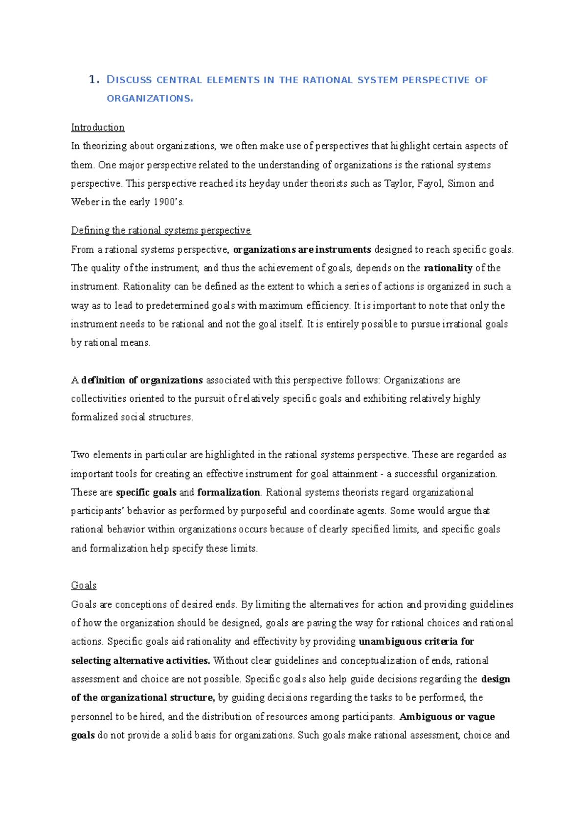 Science Learning Points Notes - 1. DISCUSS CENTRAL ELEMENTS IN THE ...