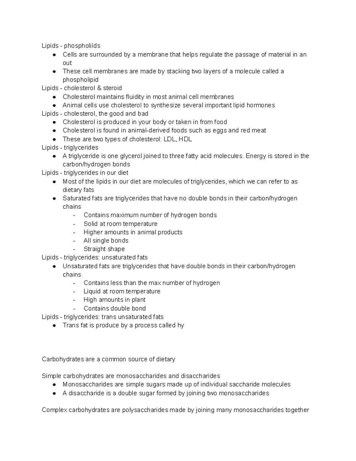 Biology - Lipids - Lipids - phospholiíds Cells are surrounded by a ...