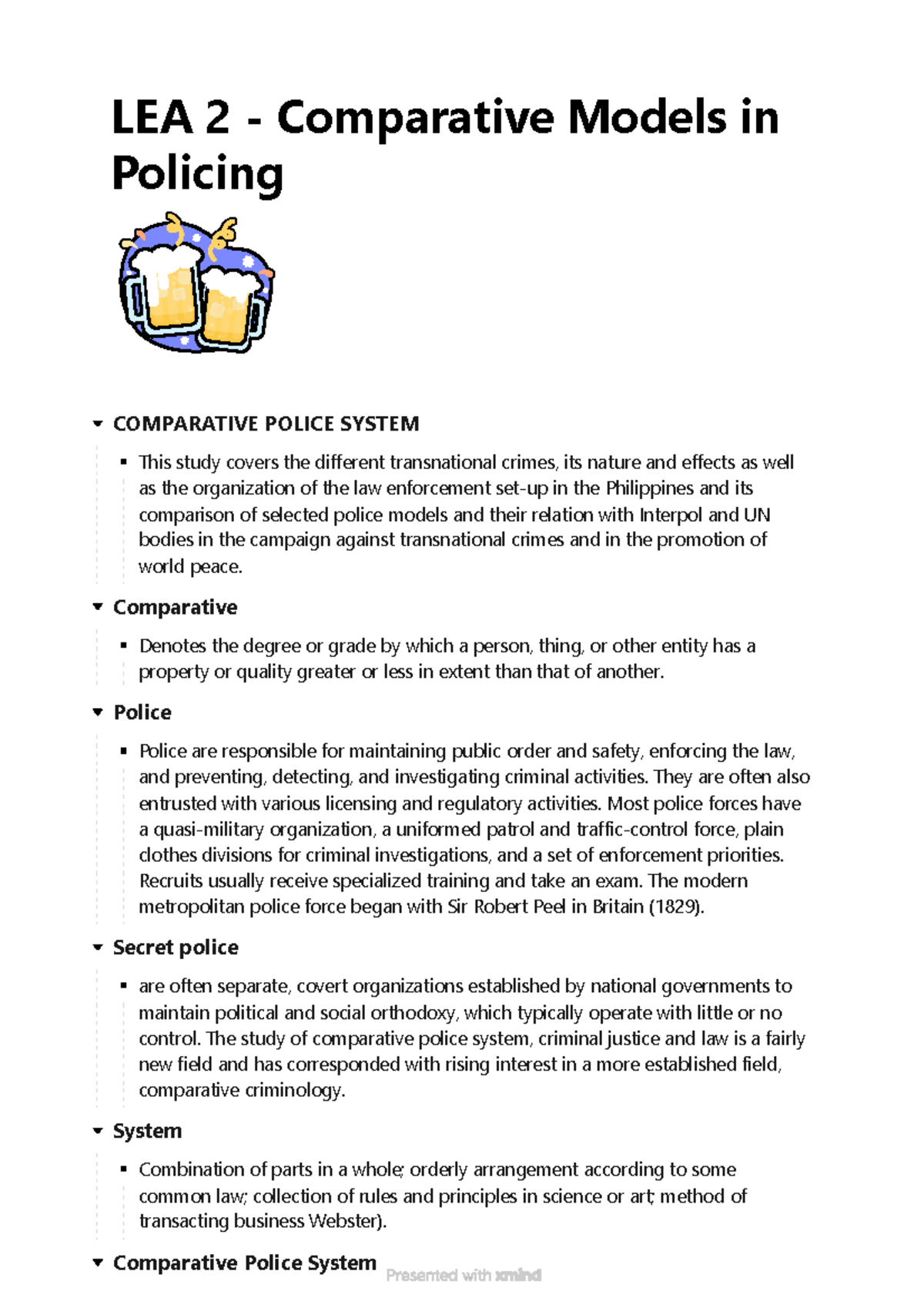 8 Comparative Models in Policing - LEA 2 - Comparative Models in ...
