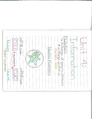 Unit 6 - CNB Gene Expression Notes - Studocu