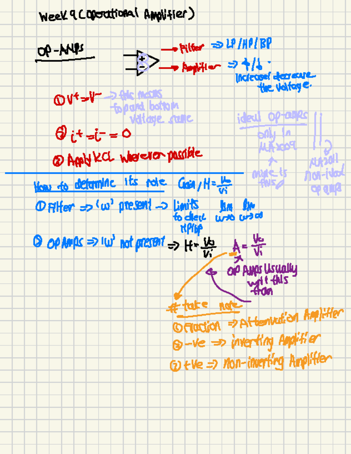 Week 9 (Operational Amplifier) - Week 9 (operational Amplifier) OP-AMPS ...
