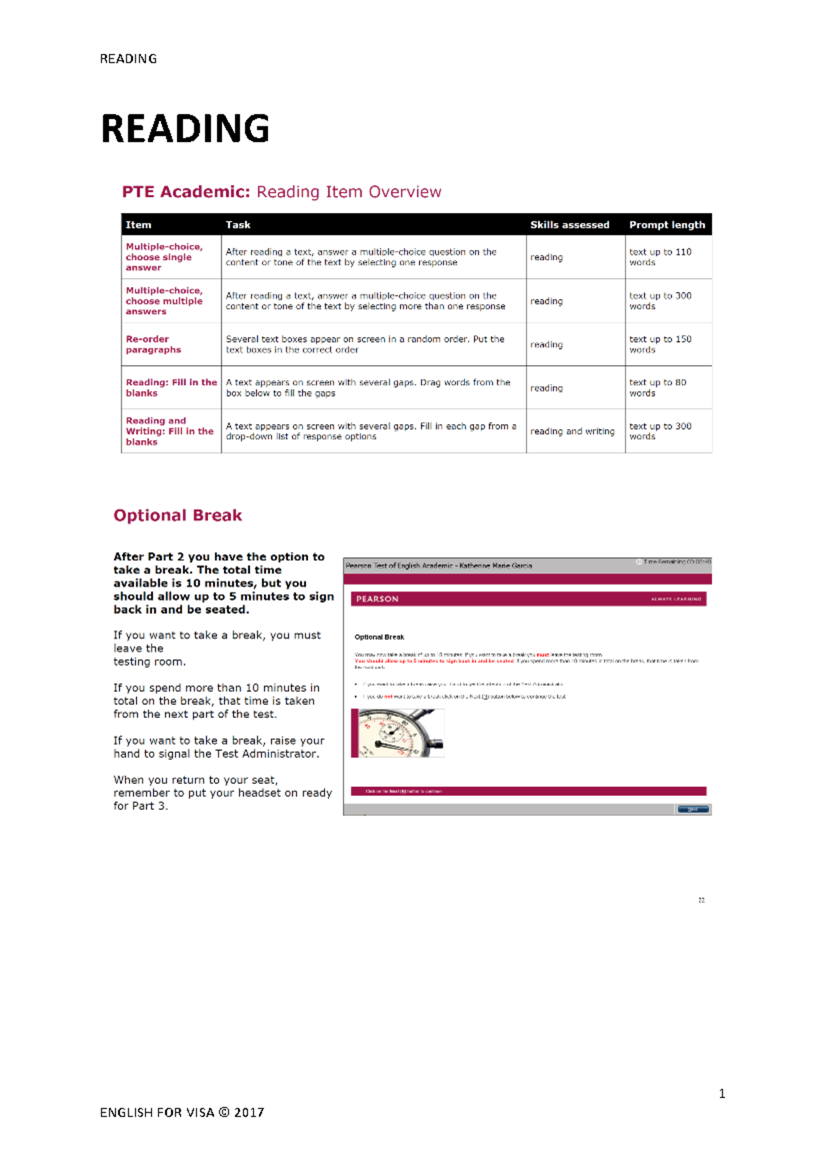 00 Reading Cover Page - Vsjsb wns - ENGG1500 - READING 1 ENGLISH FOR ...