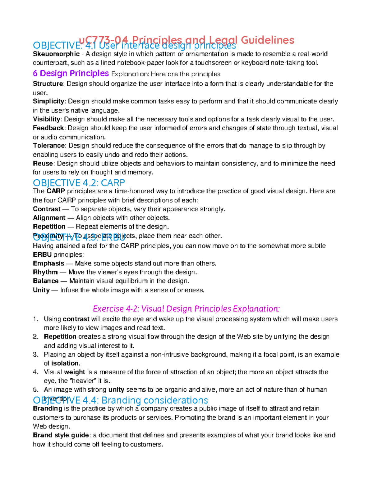 04 UI Principles and Legal Guidelines - uC773-04 Principles and Legal ...