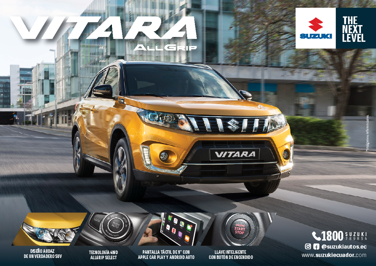 Ficha técnica Vitara - Ni siquiera - DISE—O AUDAZ DE UN VERDADERO SUV PANTALLA T¡CTIL DE 9î CON ...