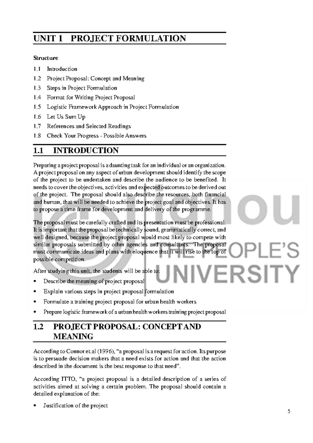 Unit-1 - Notes - Project Formulation UNIT 1 PROJECT FORMULATION ...