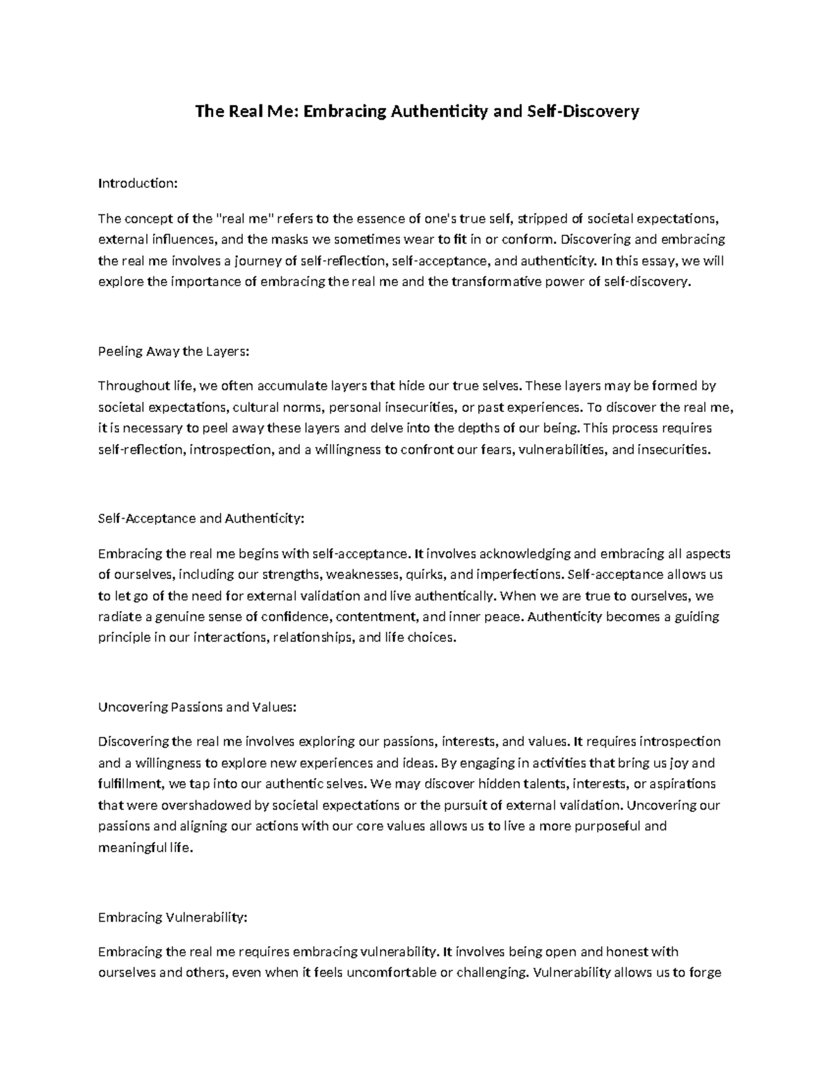 The Real Me - Be proud of yourself - The Real Me: Embracing ...