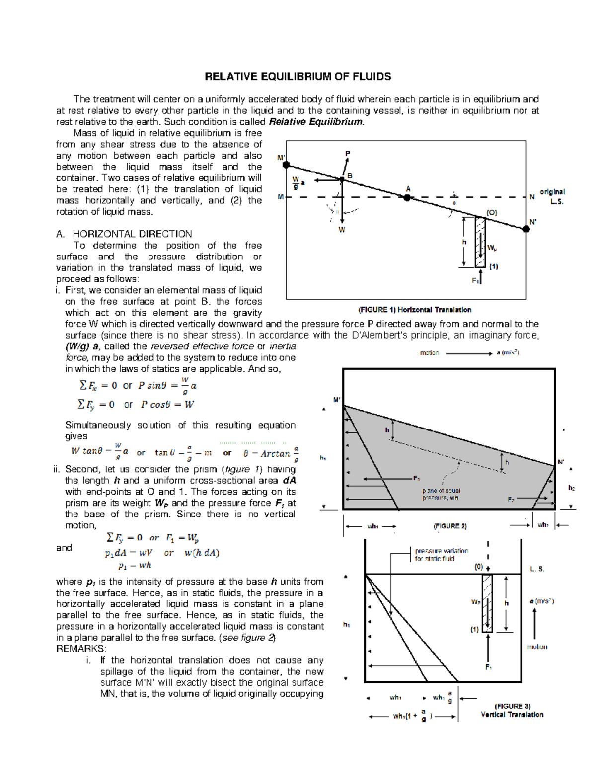 Pdfcoffee - relative equilibrium of liquids sample problems with solutions - RELATIVE ...