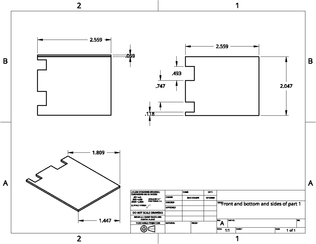 Part 1 Drawing 2 - GNG 1105 - Studocu