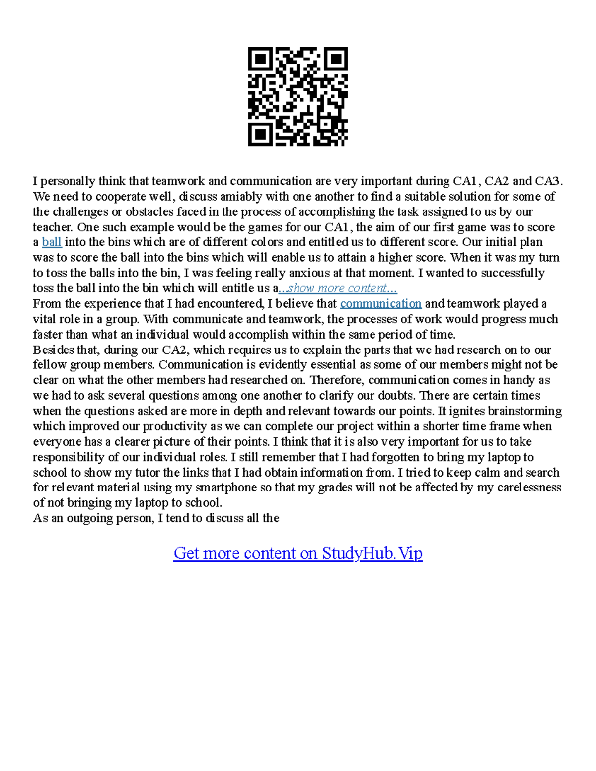 Essay About Teamwork I Personally Think That Teamwork And