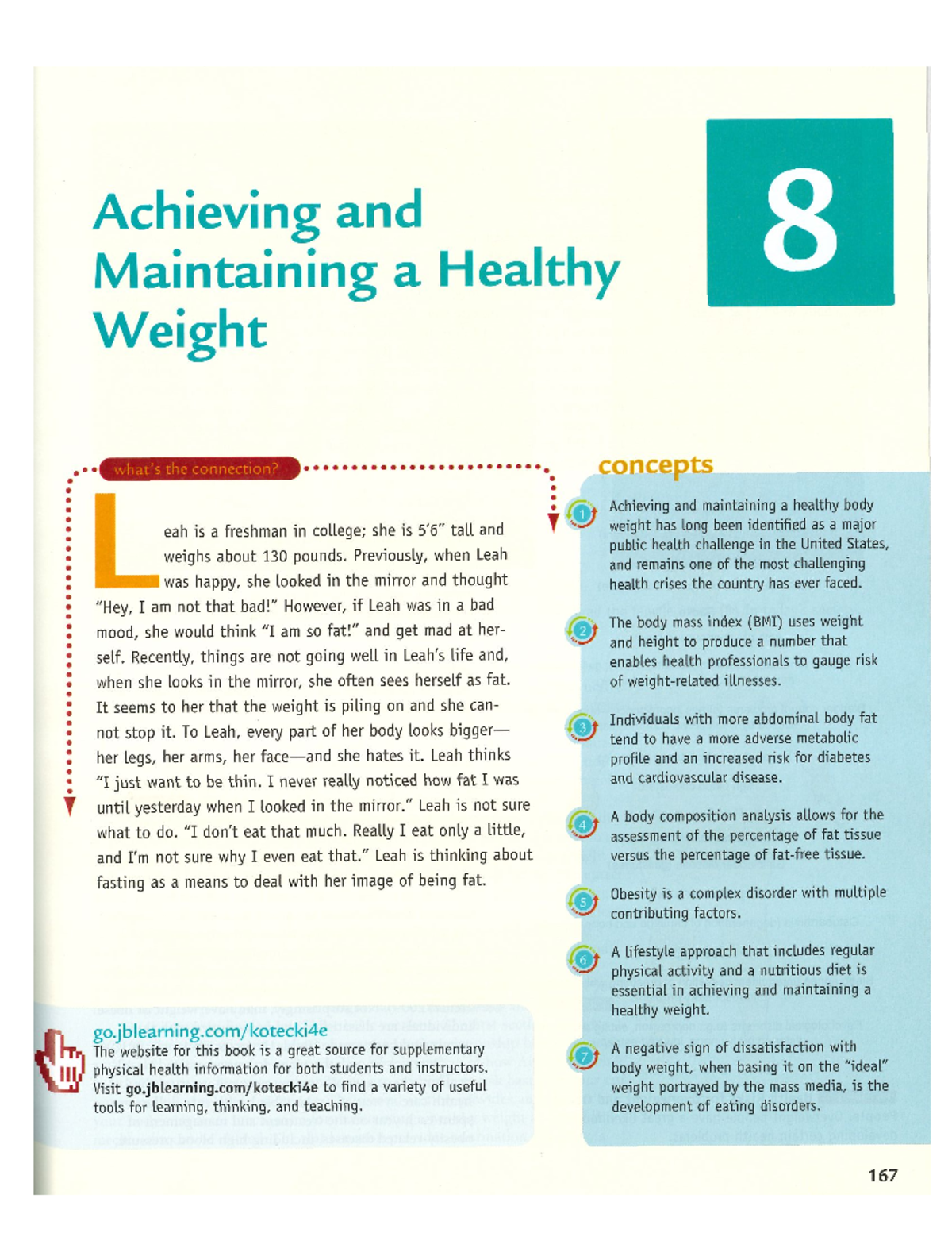 Kotecki Achieving Maintaining Healthy Weight-1 - HPER N220 - Studocu