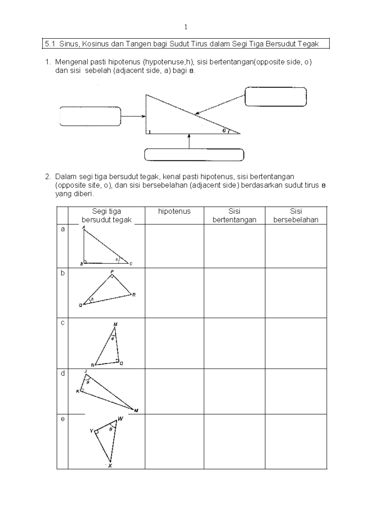 5 trigonometri - practice - 5 Sinus, Kosinus dan Tangen bagi Sudut ...