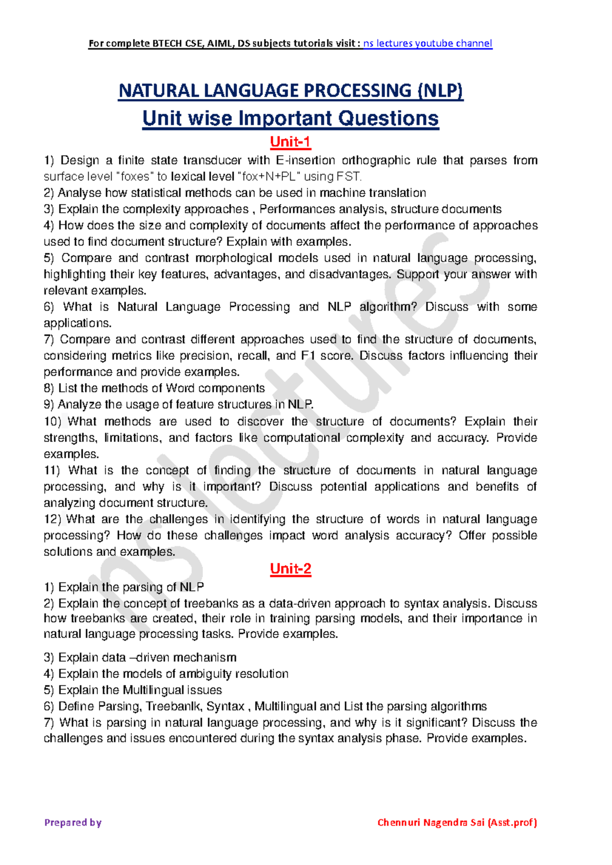 Natural language Processing for 18 jntuh students with better score ...