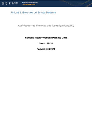 Cuadro af u1 - Actividad de conclusión - Derecho Penal Unidad 1. El Derecho Penal Mis ...