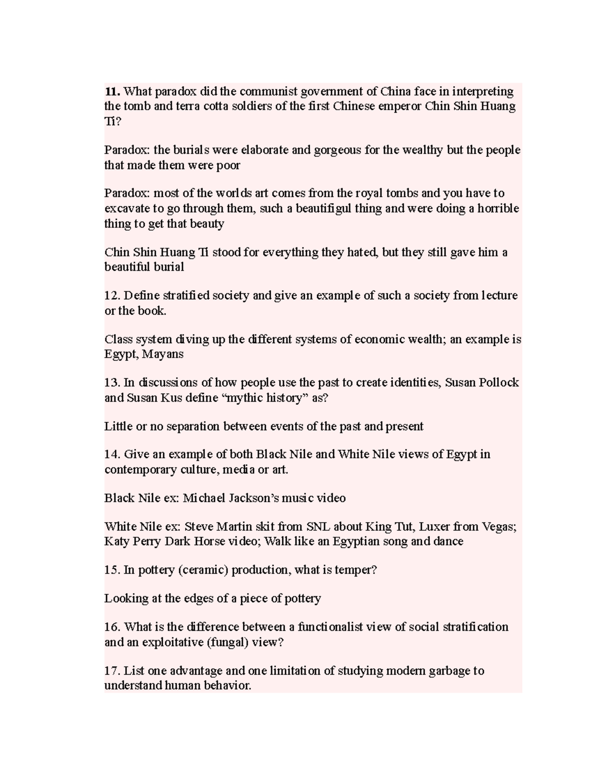 Review for Test - Summary Buried Cities & Lost Tribes - 11. What ...