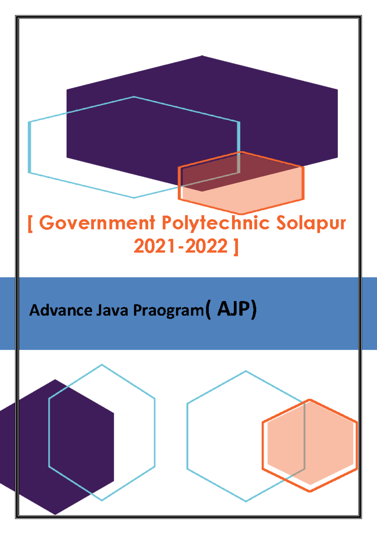 AJP Project 22517 - [ Government Polytechnic Solapur 2021 - 2022 ] Advance Java Praogram( AJP ...