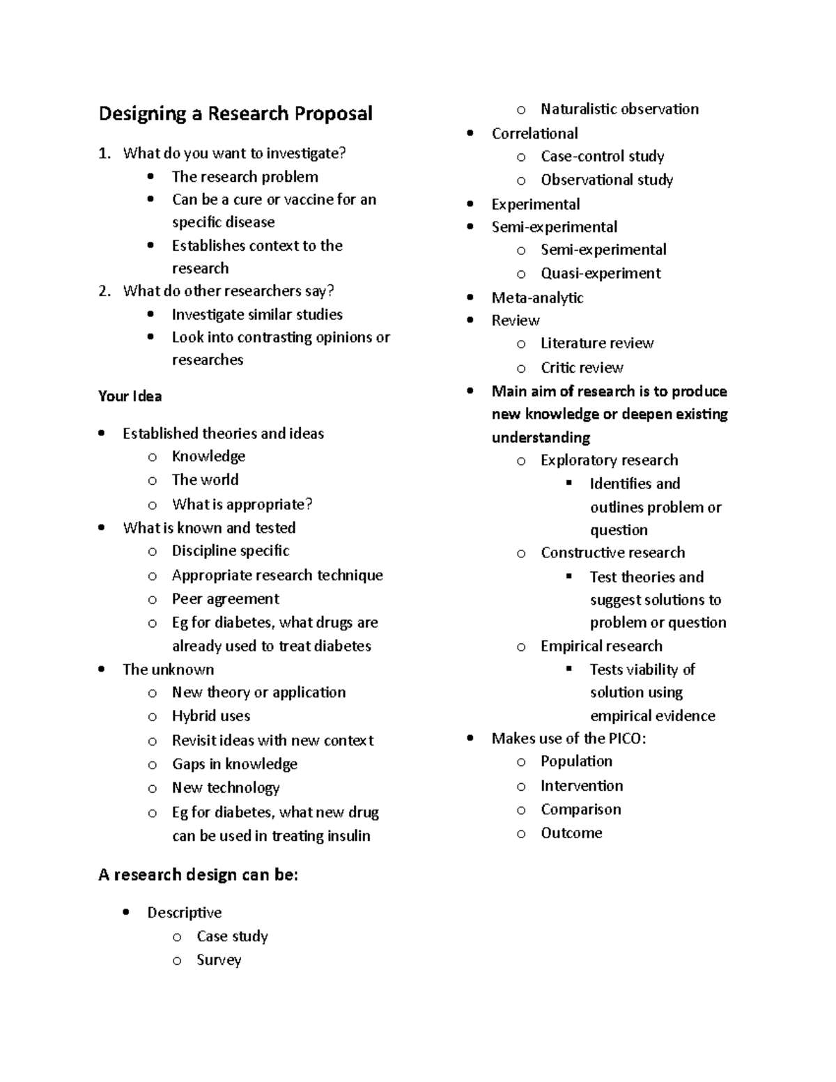 PMCH 01-22-2021 Research Design AND Conceptual Framework Notes ...