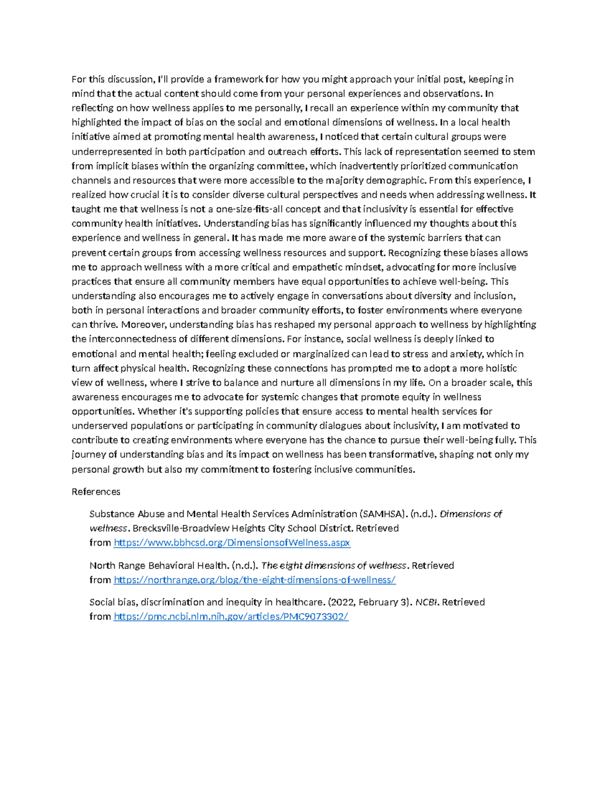 IDS-402 Module 2 Discussion - For this discussion, I'll provide a ...