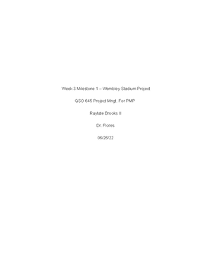 Postproject analysis xxx - Post Project Analysis Report QSO 645 PMP ...