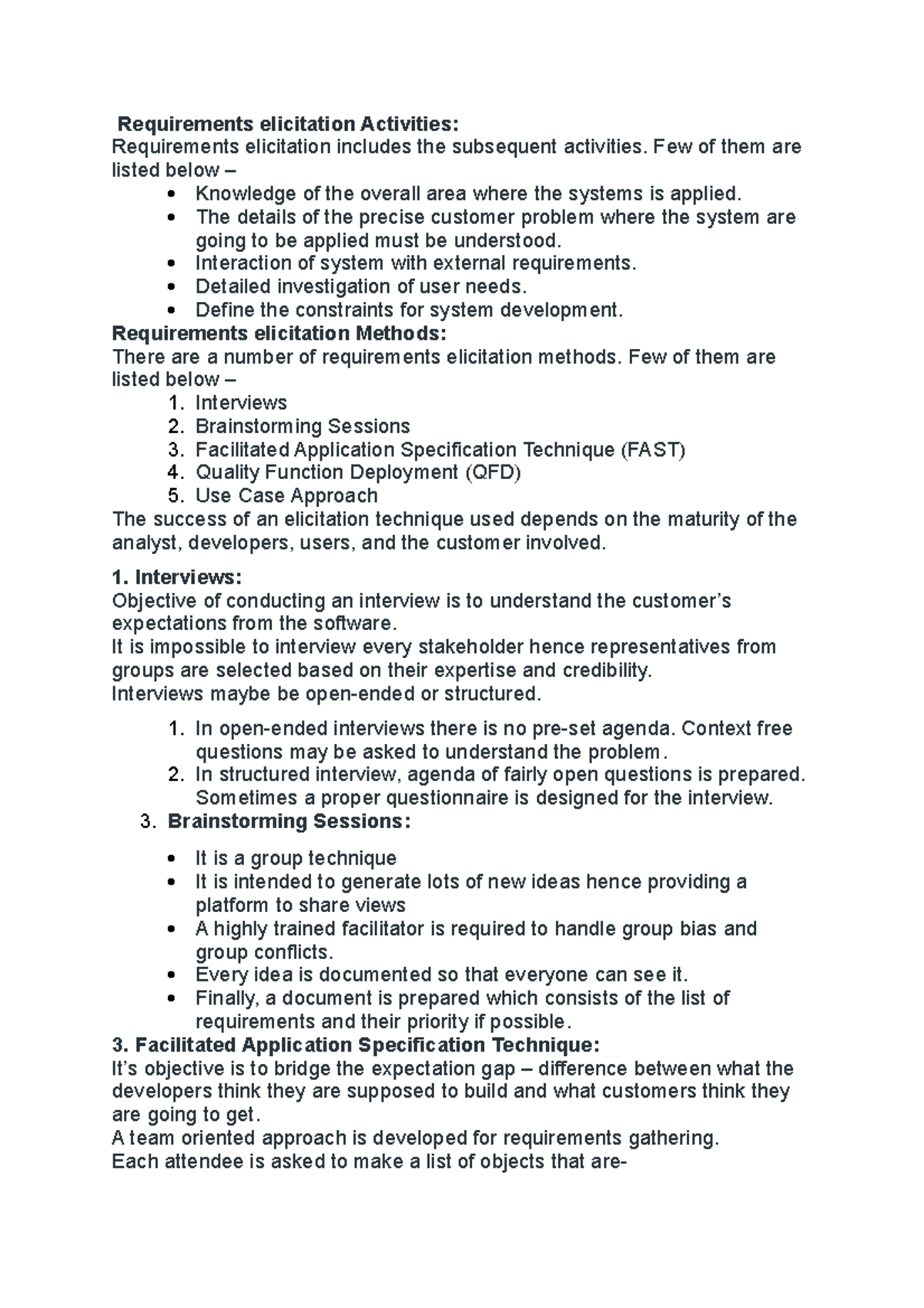 Requirement Elicdation - Requirements elicitation Activities ...