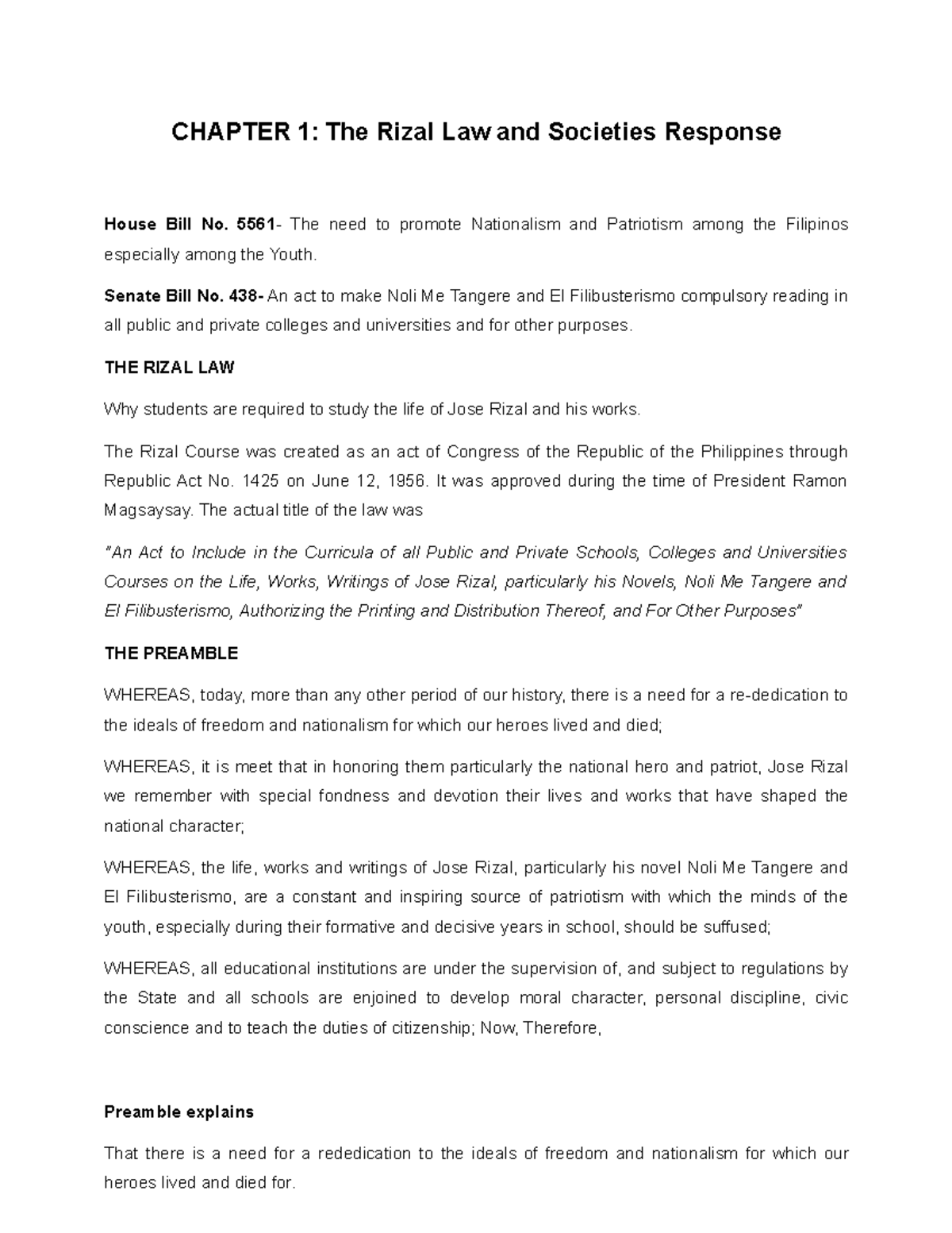 Chapter 1 to 10 - Jose Rizal Gregorio F. Zaide - CHAPTER 1: The Rizal ...