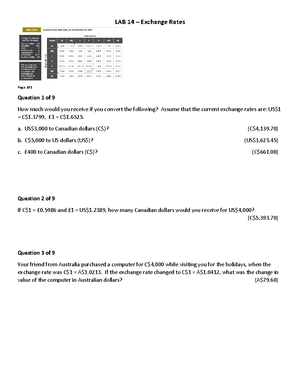 LAB 15 - Index Numbers - Exercises - LAB 15 – Index Numbers Question 1 ...