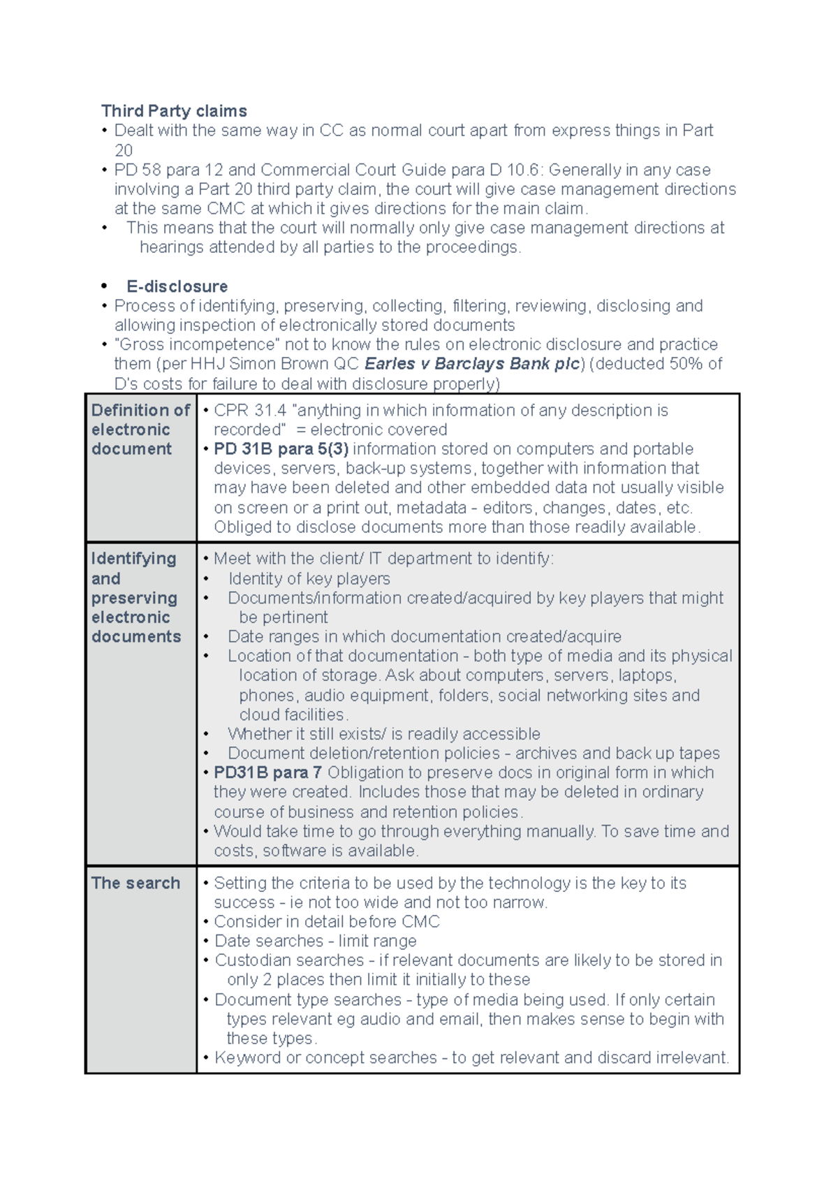 Third Party claims - law lecture notes - Third Party claims Dealt with ...