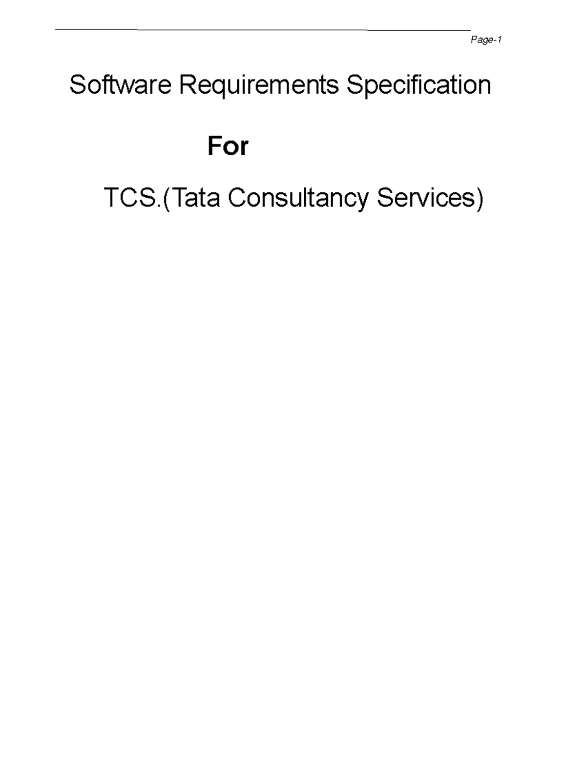 Software Requirements Specification for tcs - Software Requirements ...