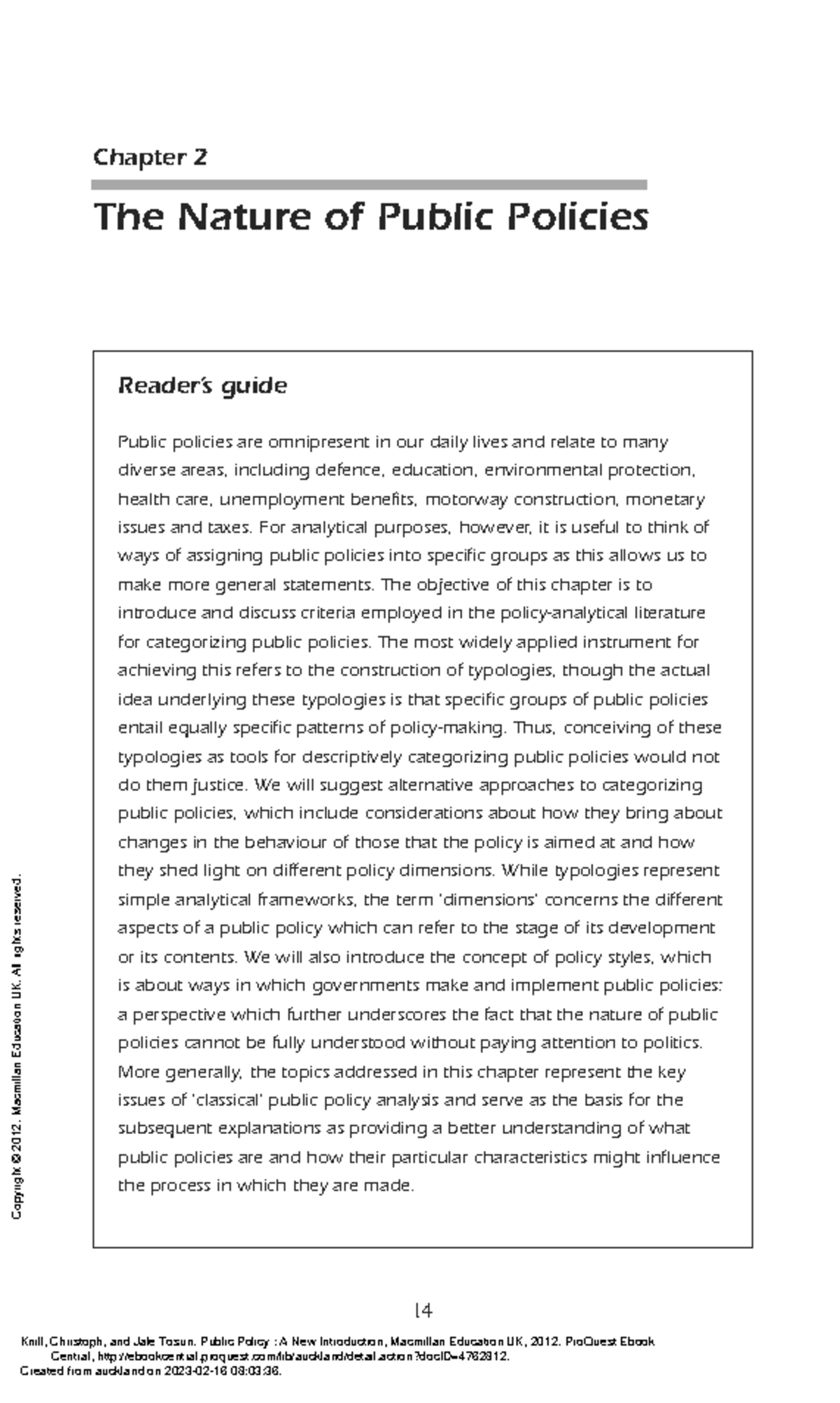 4Public Policy A New Introduction - (Chapter 2 The Nature of Public ...