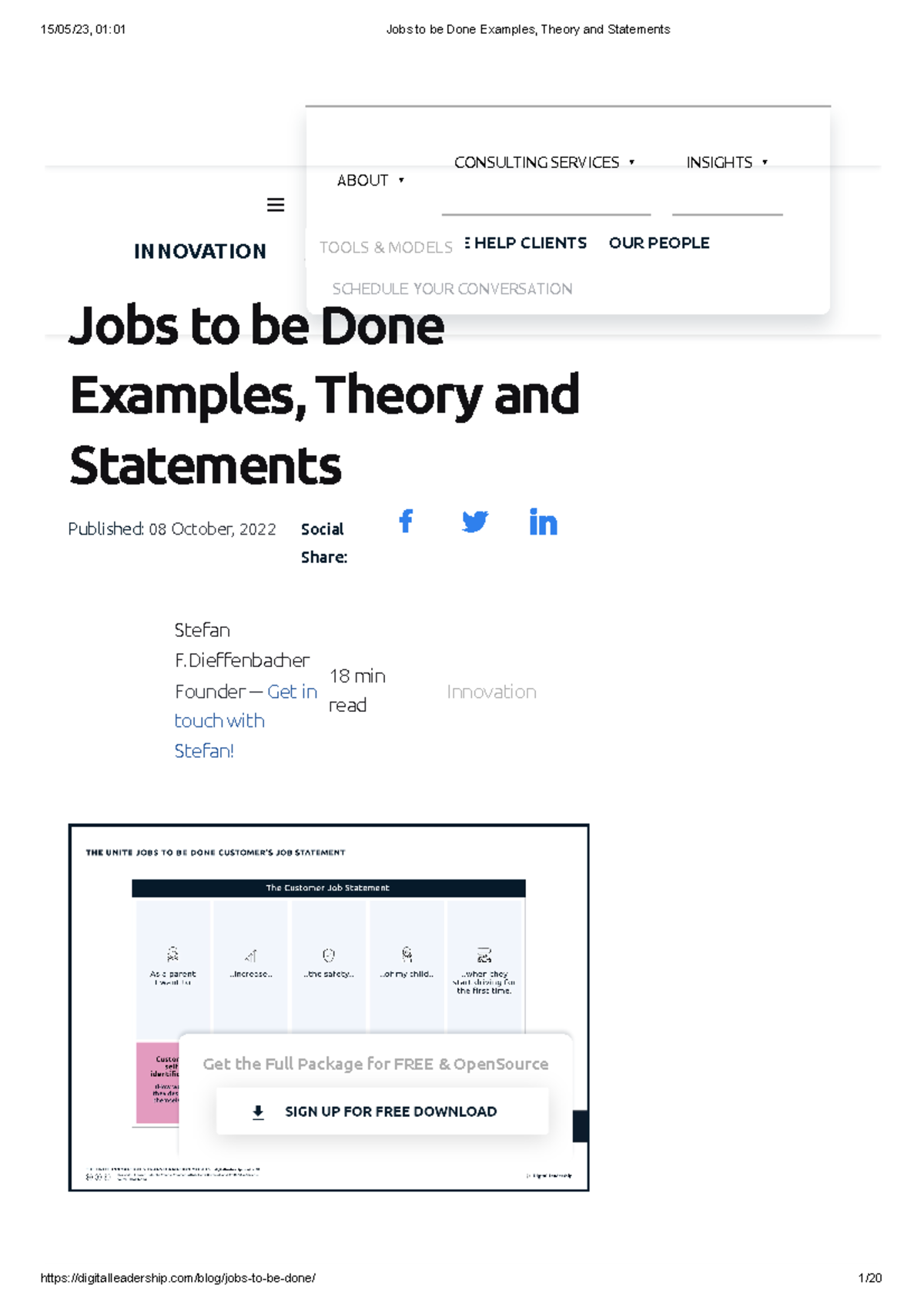 Jobs to be Done Examples, Theory and Statements - INNOVATION INSIGHTS ...