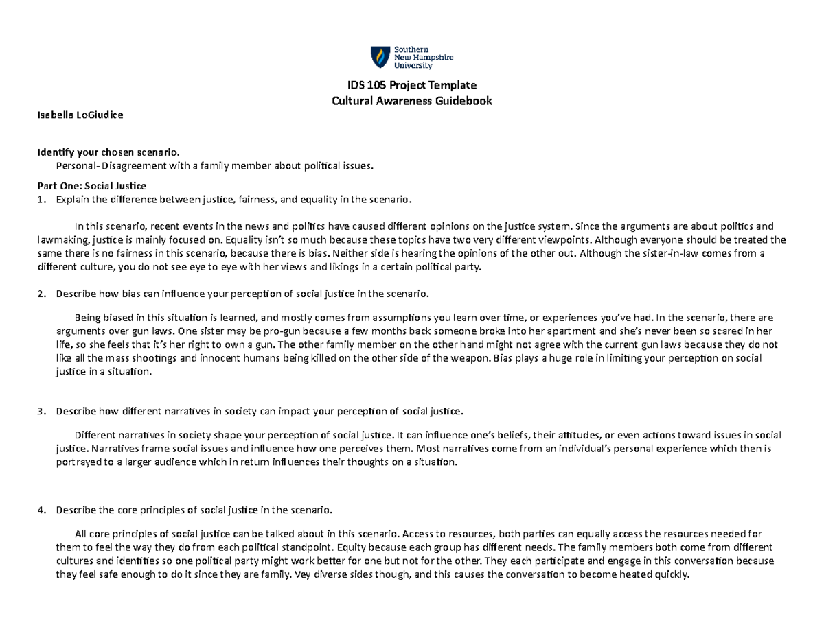 IDS 105 Project Template Resubmit AS PDF - IDS 105 Project Template ...