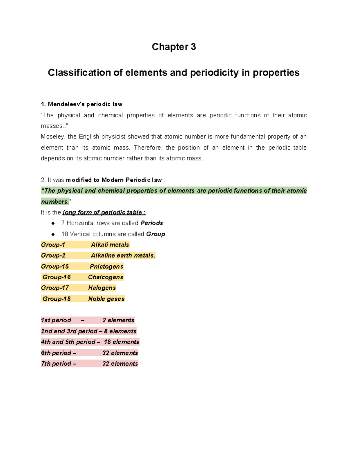 Chapter 3 ,notes - General trends in periodic properties of elements ...