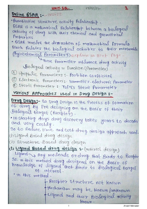 Chapter 3, Unit 3, Medicinal Chemistry 3, B Pharmacy 6th Sem, Carewell ...