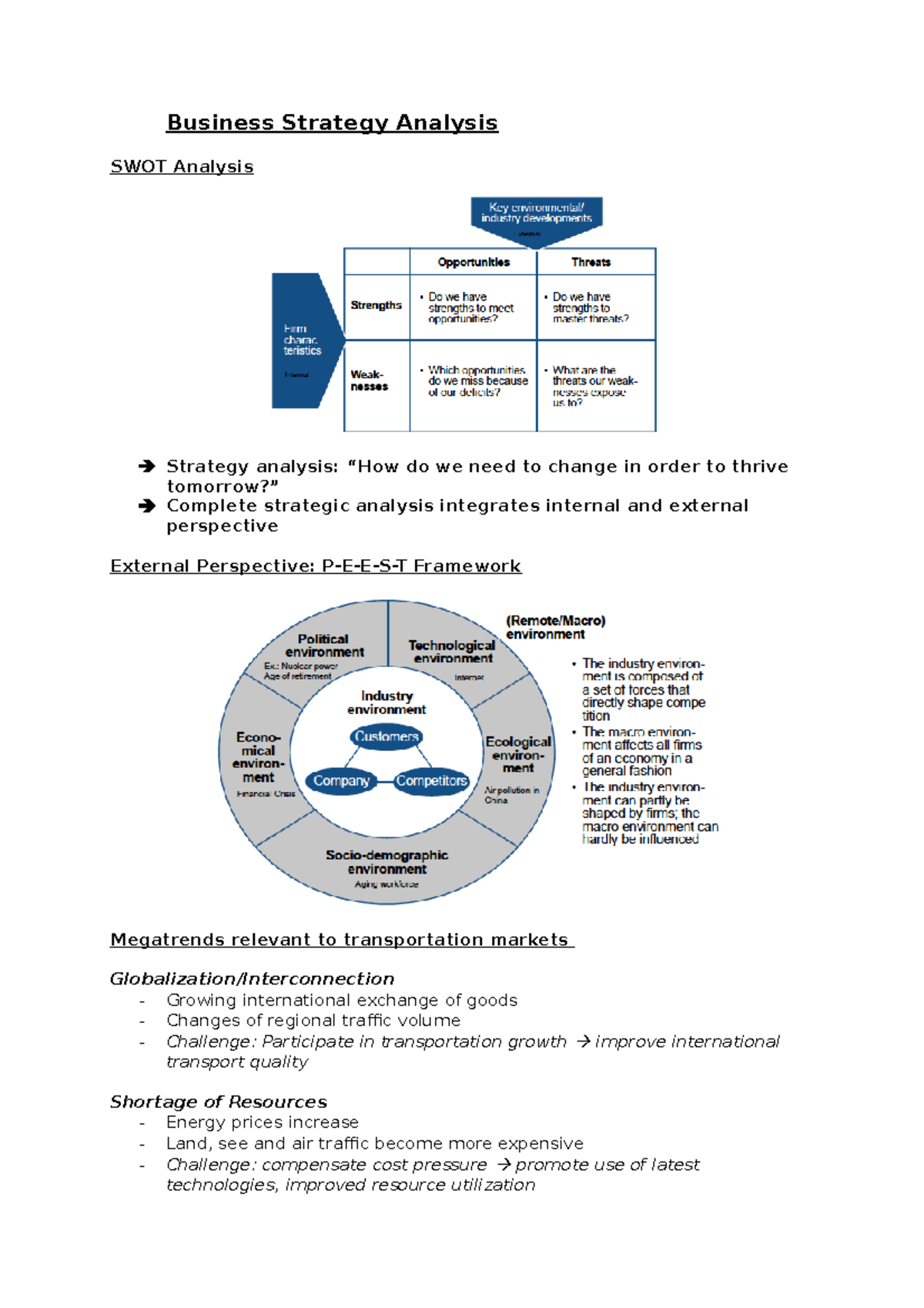 Business Strategy Analysis - Studocu