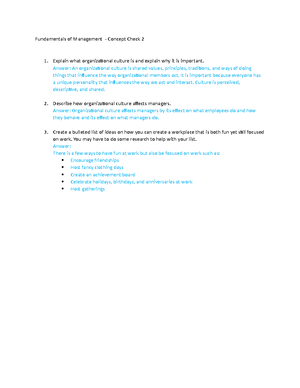 Chapter 5 - Concept Check - Fundamentals of Management – Concept Check ...