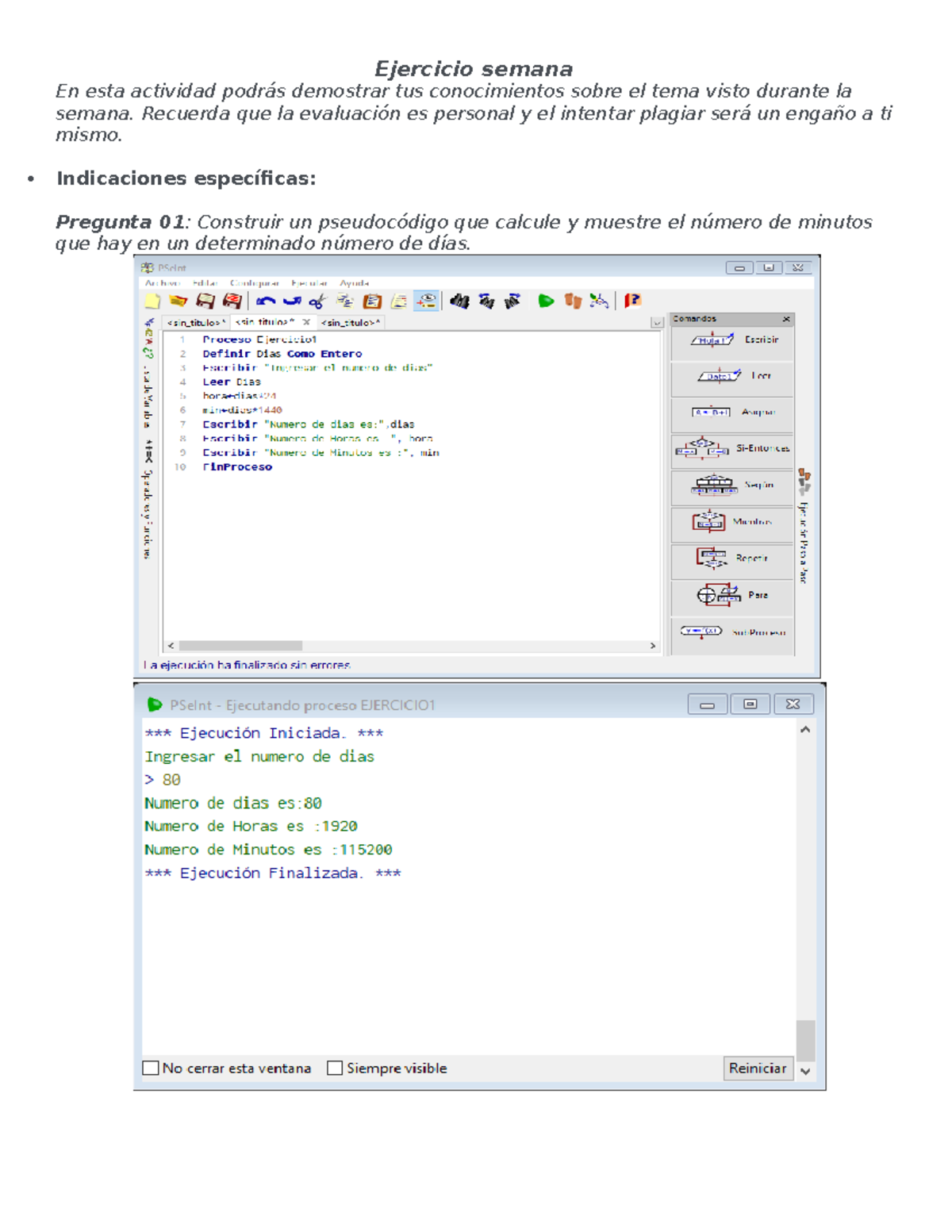 Ejercicio semana 3 - tarea - Ejercicio semana En esta actividad podrás ...
