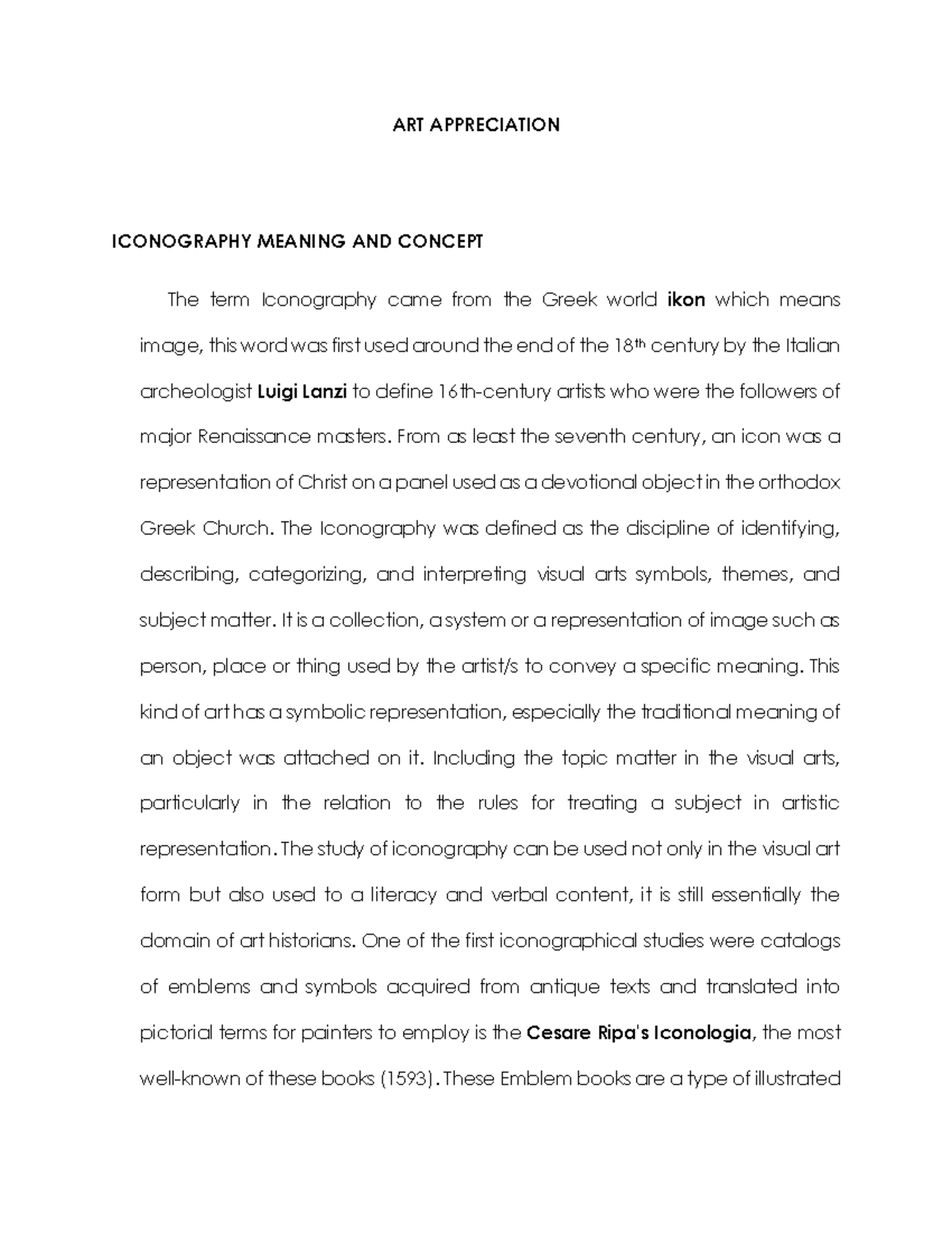 Iconography Meaning AND Concept - ART APPRECIATION ICONOGRAPHY MEANING ...