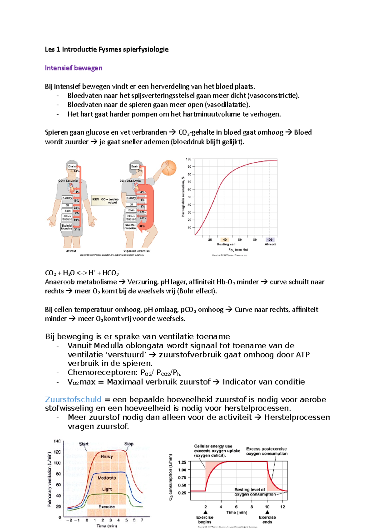 Les 1 Introductie Fysmes spierfysiologie - Les 1 Introductie Fysmes ...