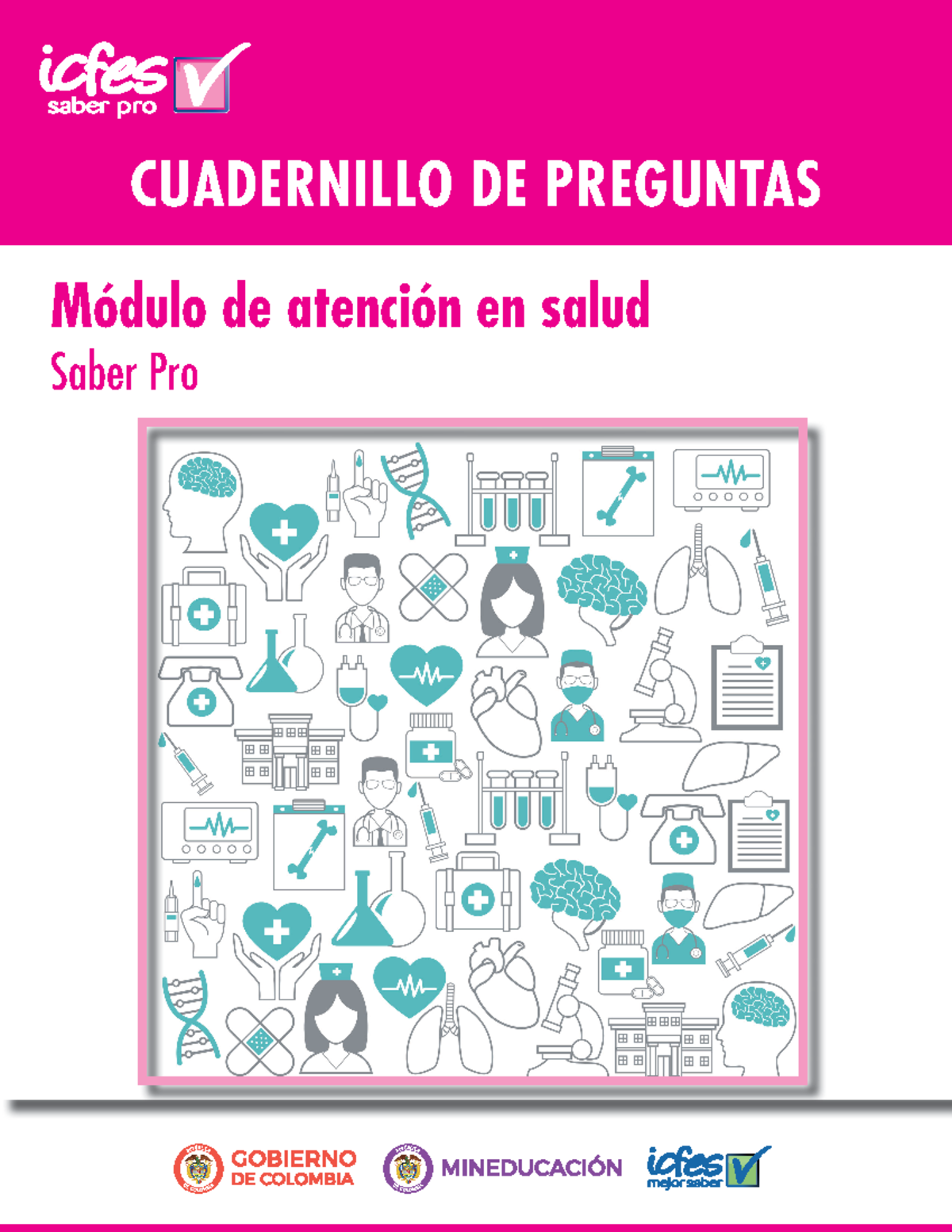 02 atencion salud Cuadernillo de preguntas atencion en salud saber pro ...