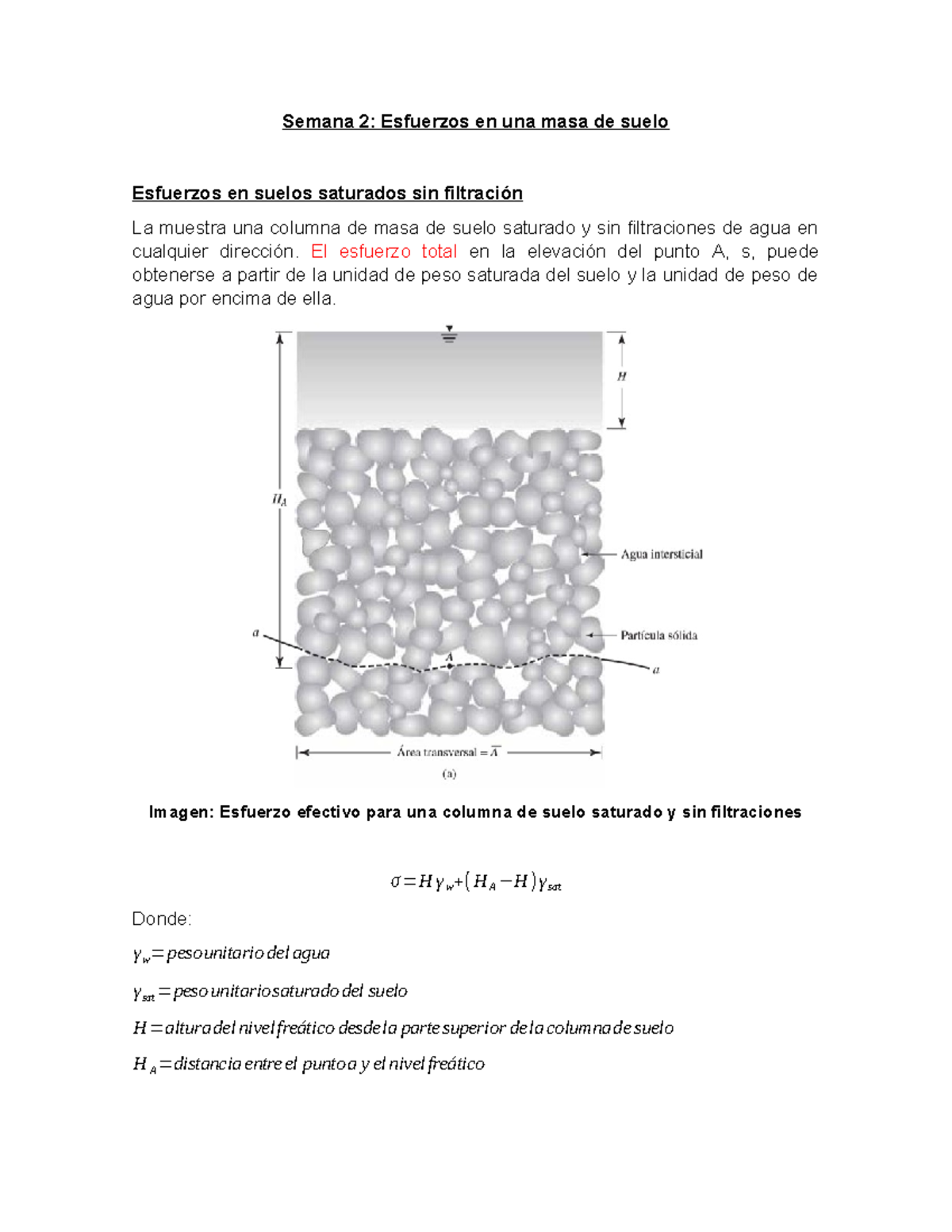 461638411 S2 Resumen Esfuerzos en una masa de suelo - Semana 2: Esfuerzos en una masa de suelo ...