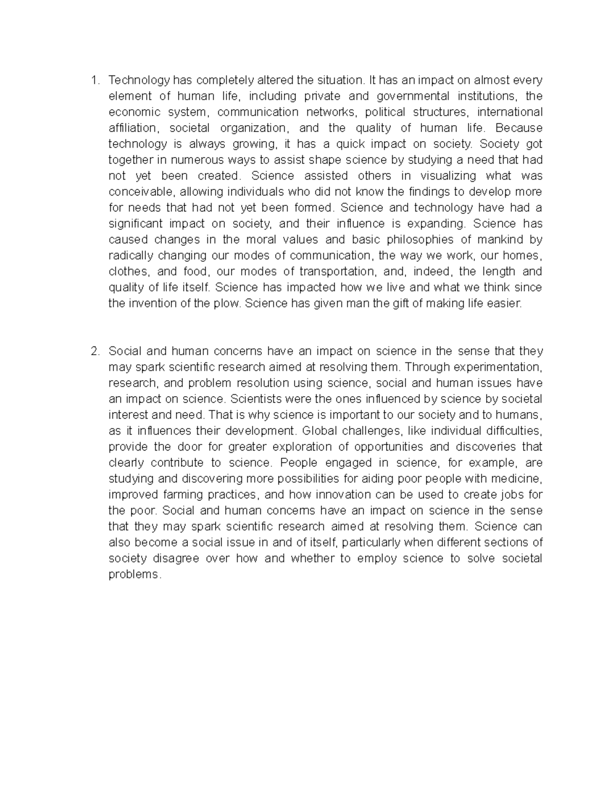 Technology altering Society - Technology has completely altered the ...