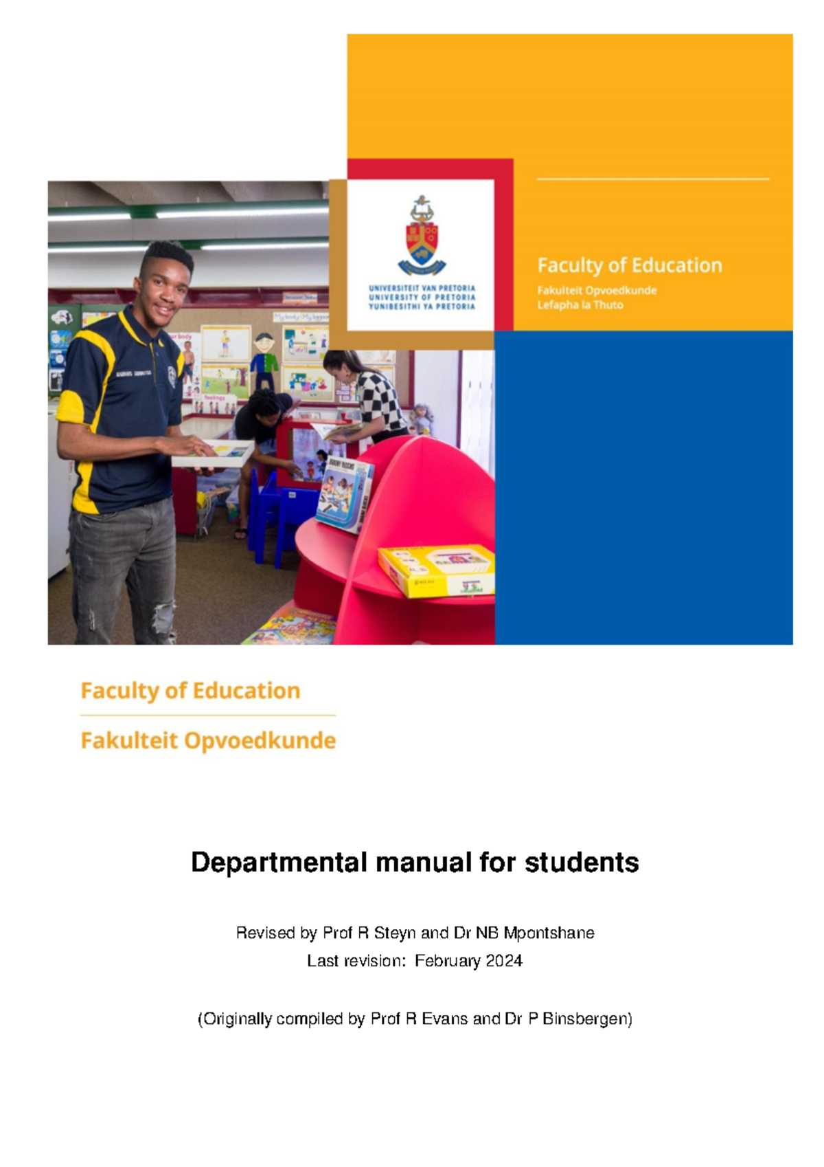 2024 HE Departmental Manual - Departmental manual for students Revised ...