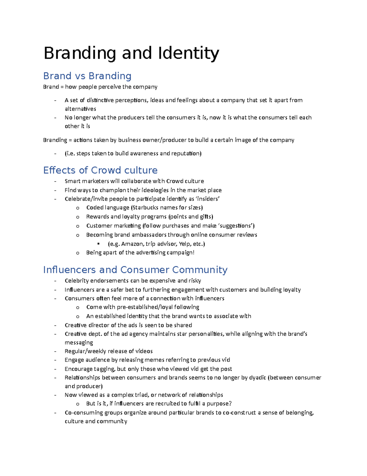 Branding and Identity: The Future of Consumer Engagement - Studocu