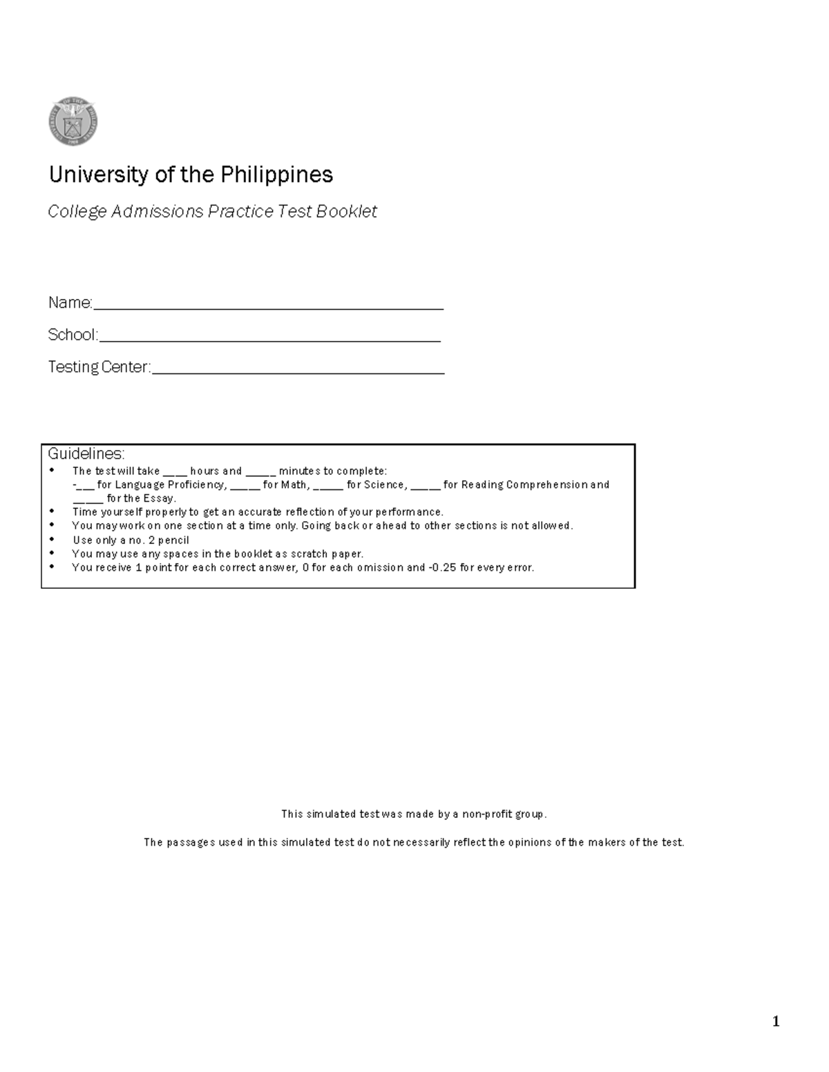 Upcat-Reviewer - reviewer for upcat and other prestigious universities ...