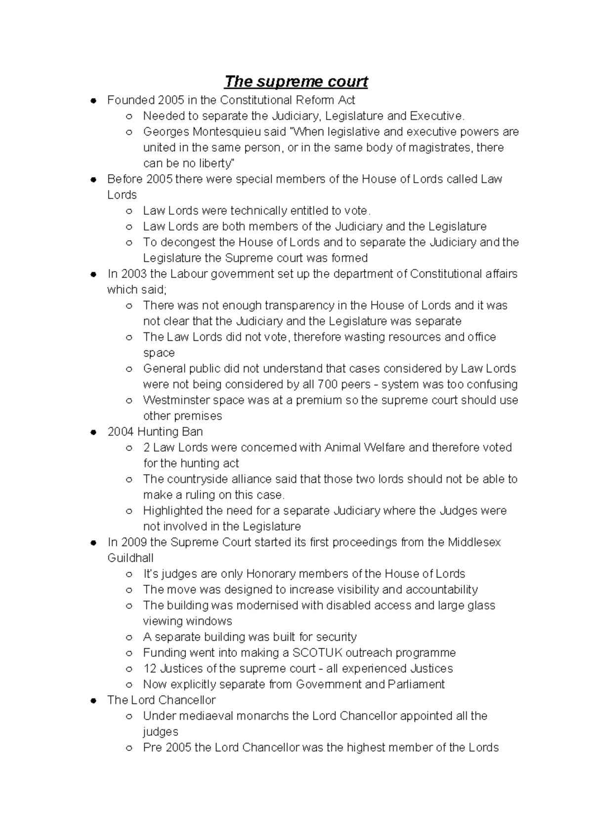 The supreme court - The supreme court Founded 2005 in the ...