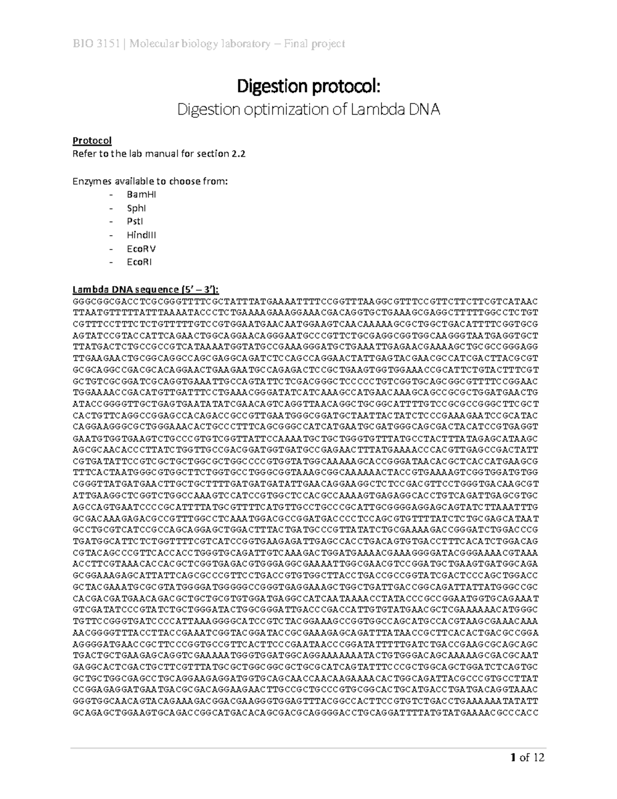 Digestion protocol [EN] - Digestion protocol: Digestion optimization of ...
