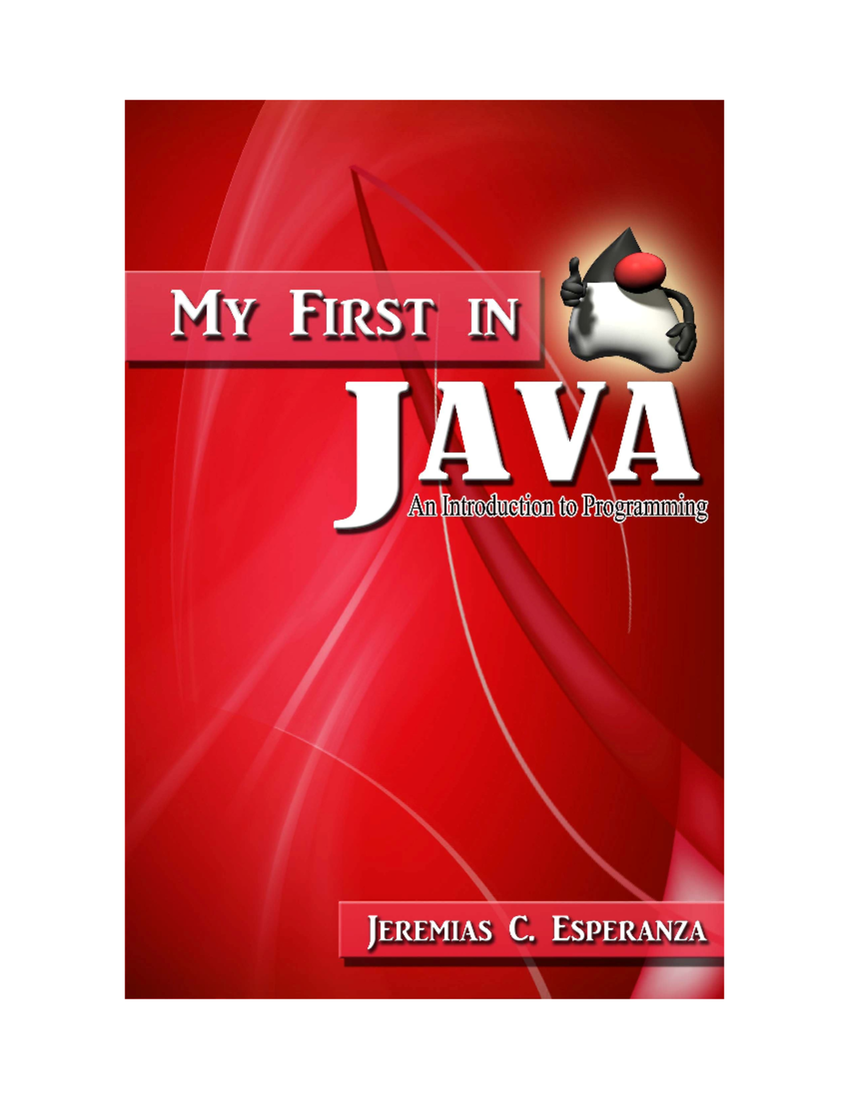 My First in Java Book moodle use-1 - Dedication To Nanay and Tatay ...