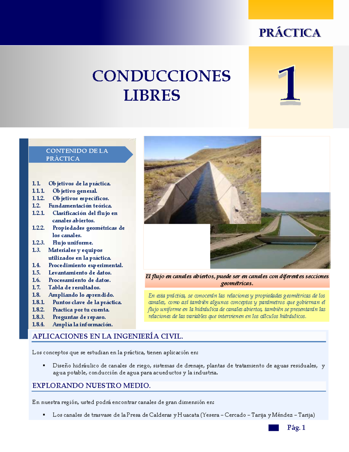 Practica 1 - MANUAL - PR¡CTICA **1. Objetivos de la pr·ctica. Objetivo general. Objetivos - Studocu